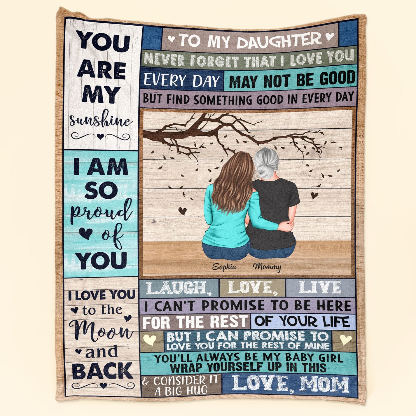 I Am So Proud Of You - Personalized Daughter Blanket – Macorner