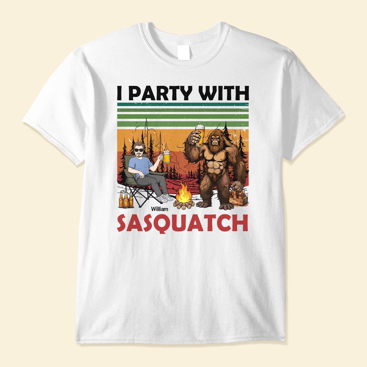 I Party With Sasquatch - Personalized Shirt – Macorner
