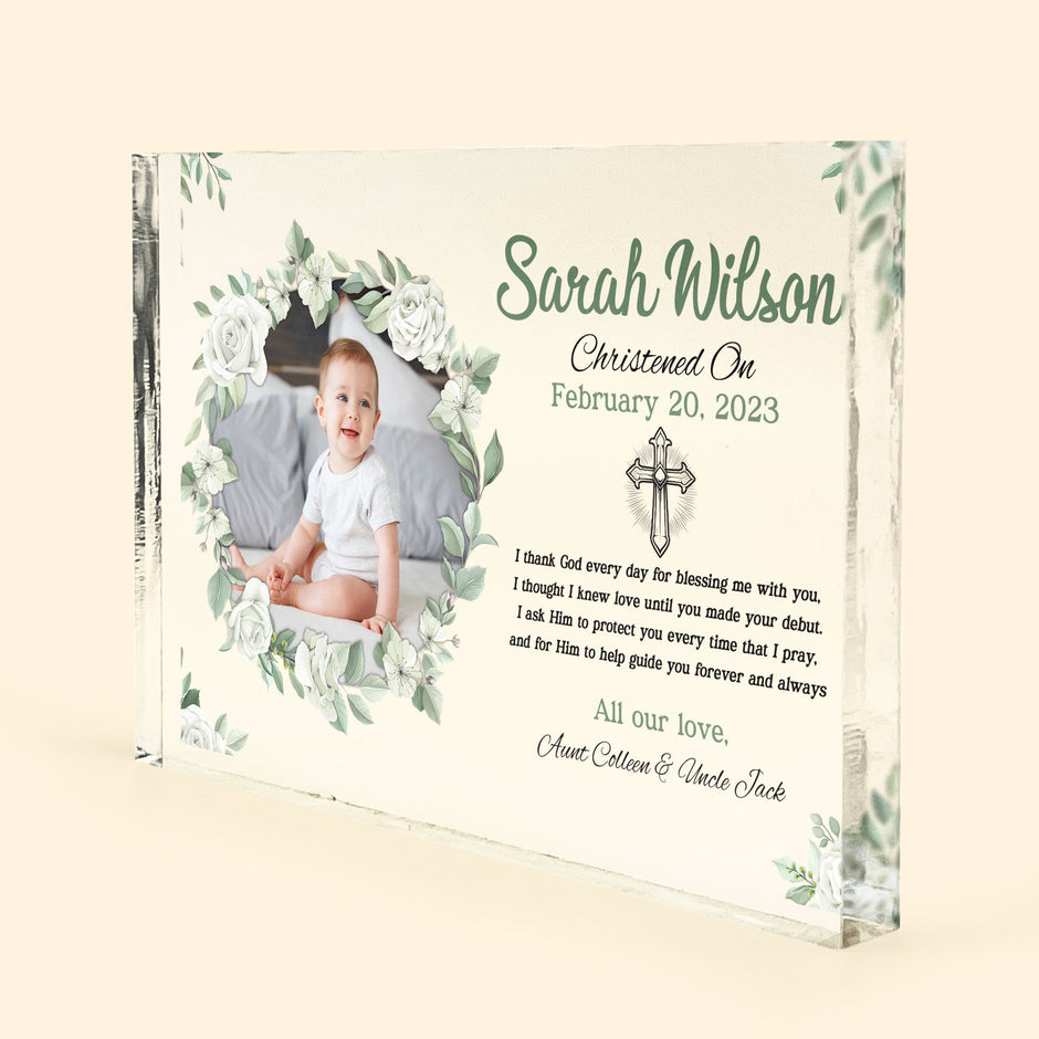 I Thank God - Personalized Acrylic Photo Plaque – Macorner