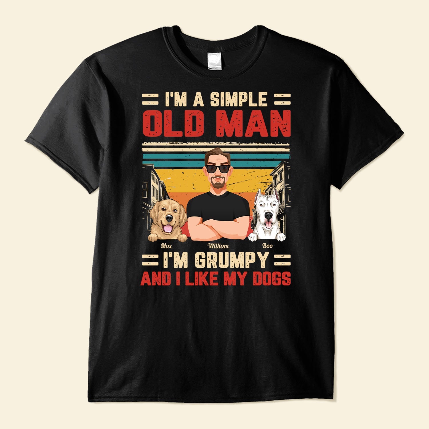 I'm A Simple Old Man - Personalized Shirt – Macorner