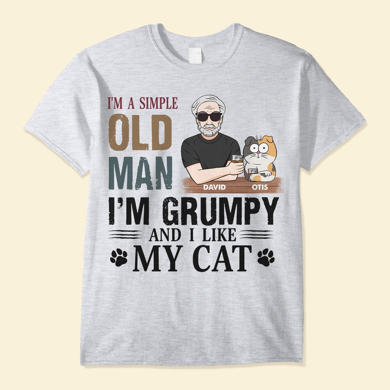 I'm A Simple Old Man - Personalized Shirt – Macorner