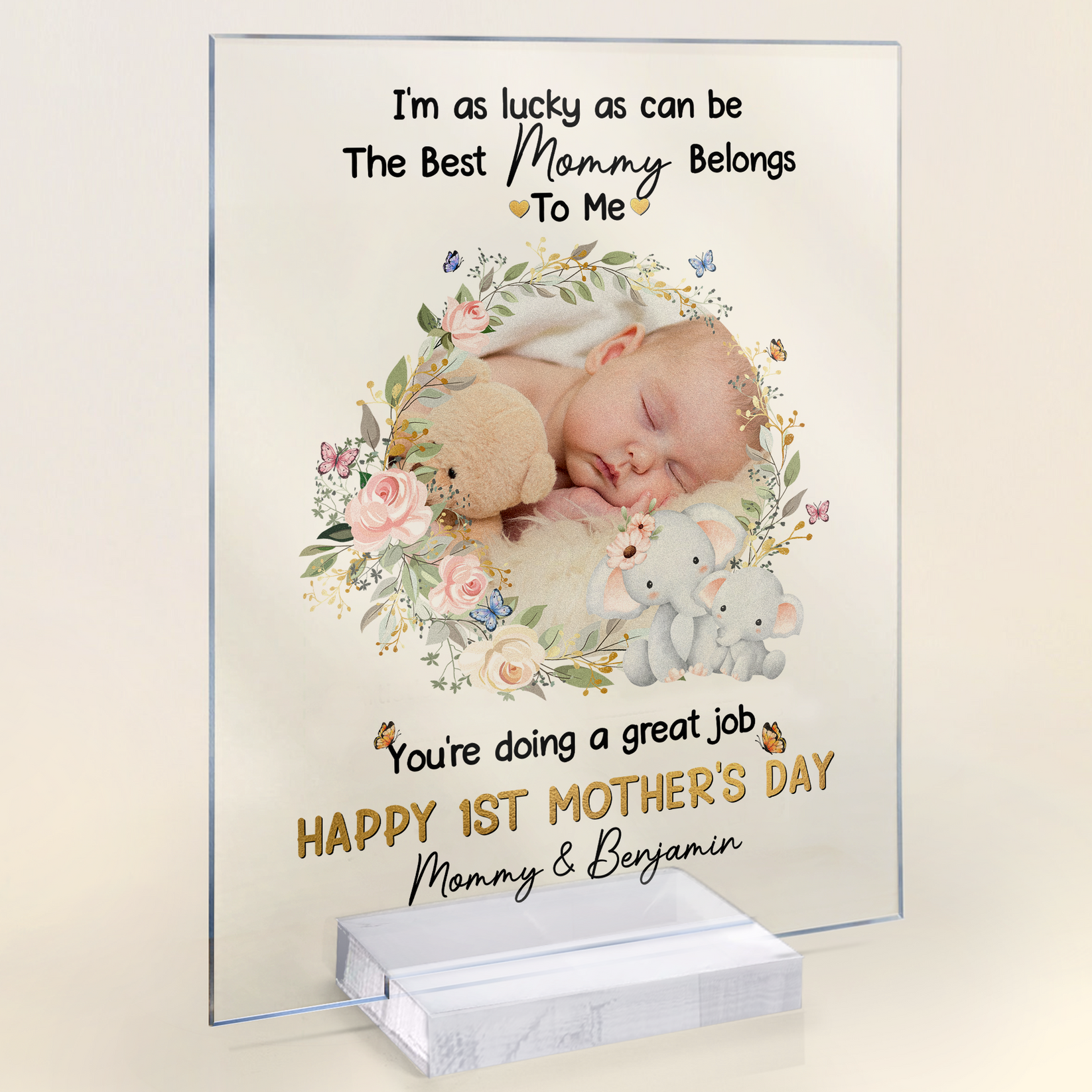 I'm As Lucky As Can Be The Best Mommy Belongs To Me - Personalized ...