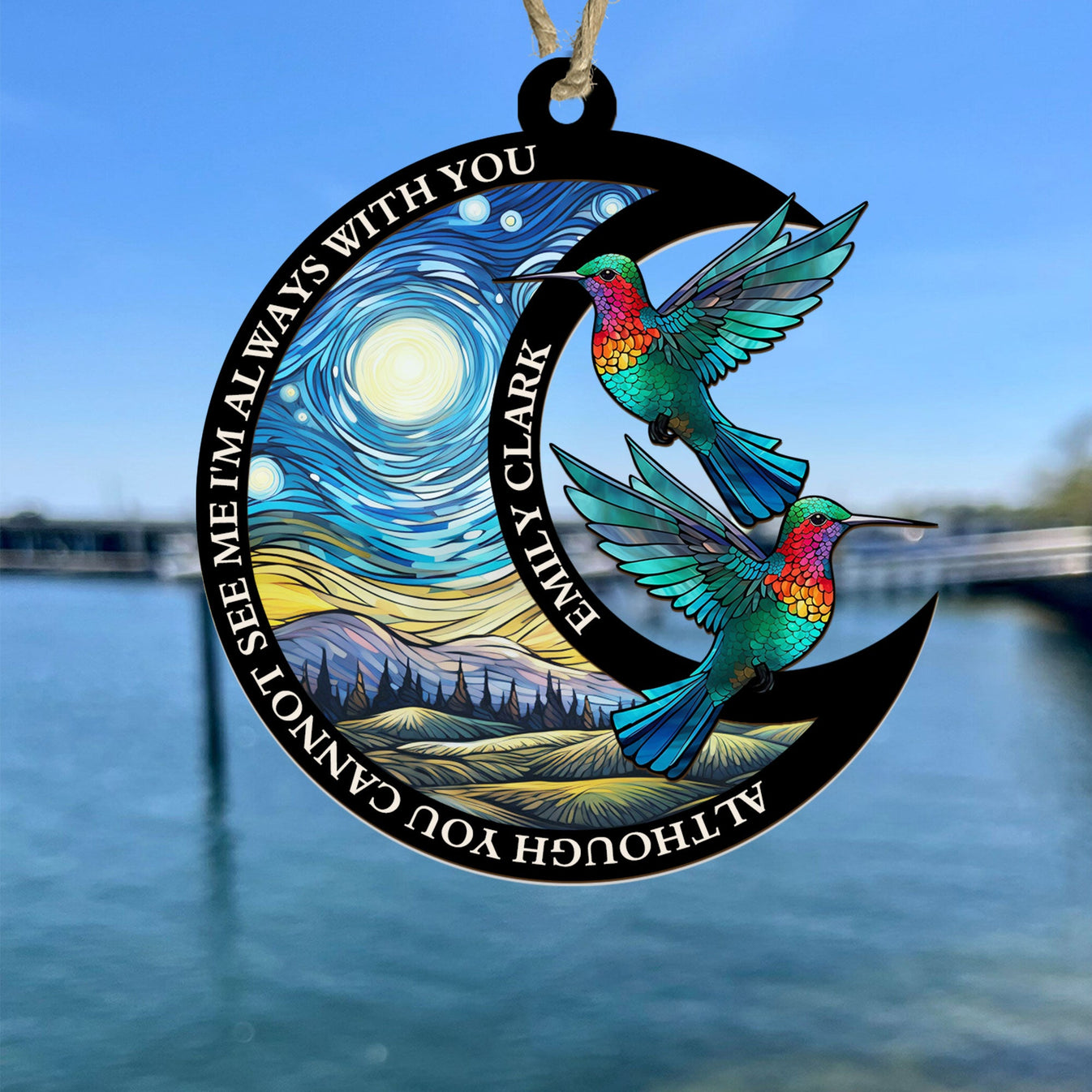 I'm Always With You New Version - Personalized Suncatcher Ornament ...
