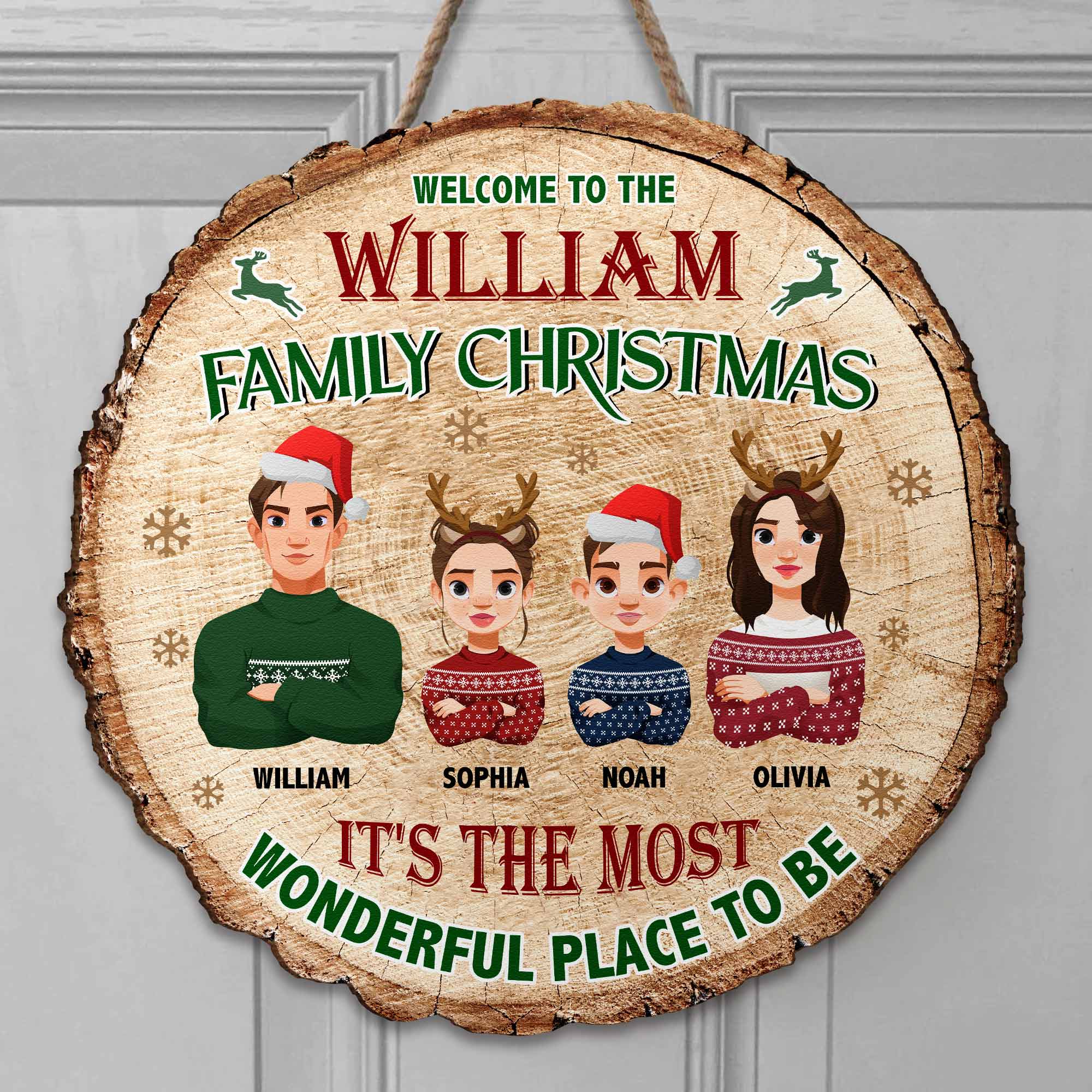 It's The Most Wonderful Place To Be - Personalized Wood Sign – Macorner