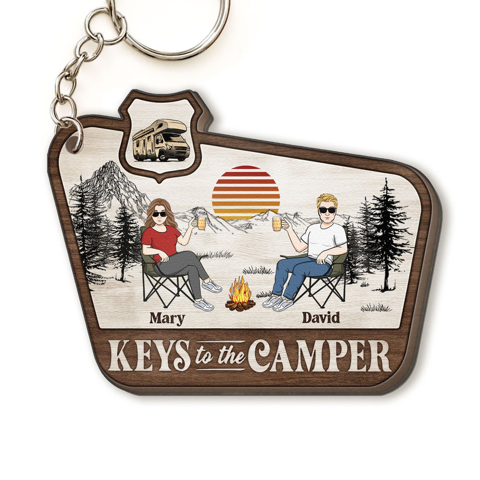 Keys To The Camper - Personalized Wooden Keychain – Macorner