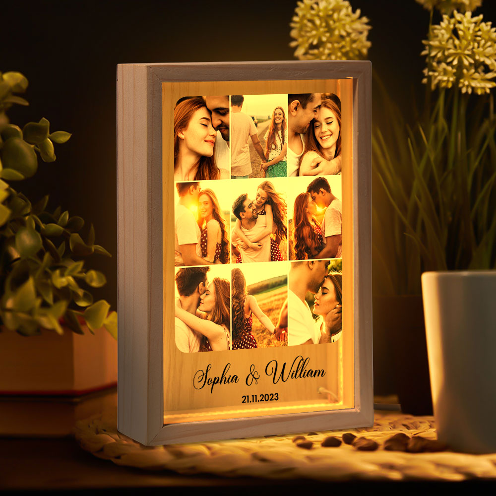 Light Box For Couple Love - Personalized Photo Frame Light Box ...
