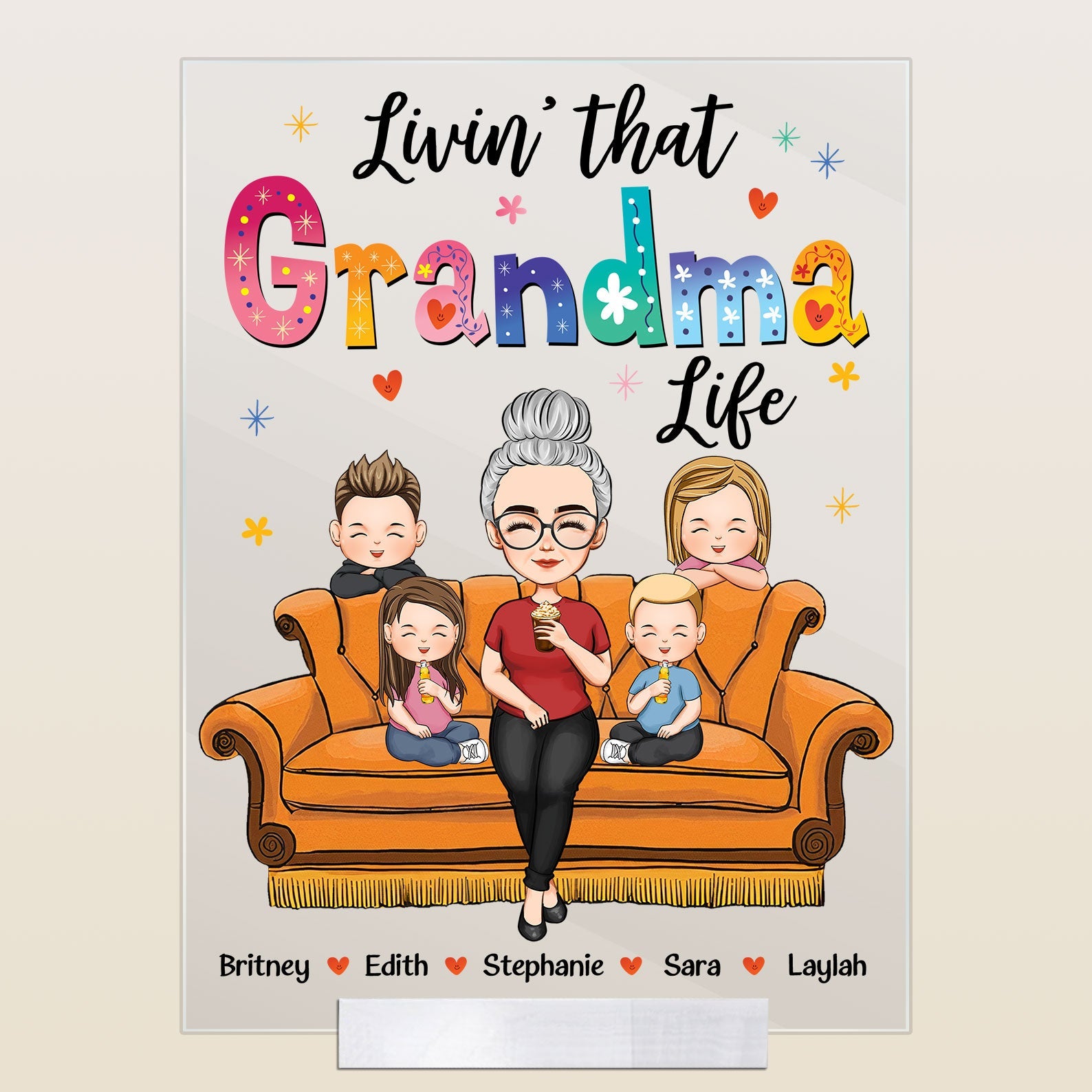 Living That Grandma Life - Personalized Acrylic Plaque – Macorner