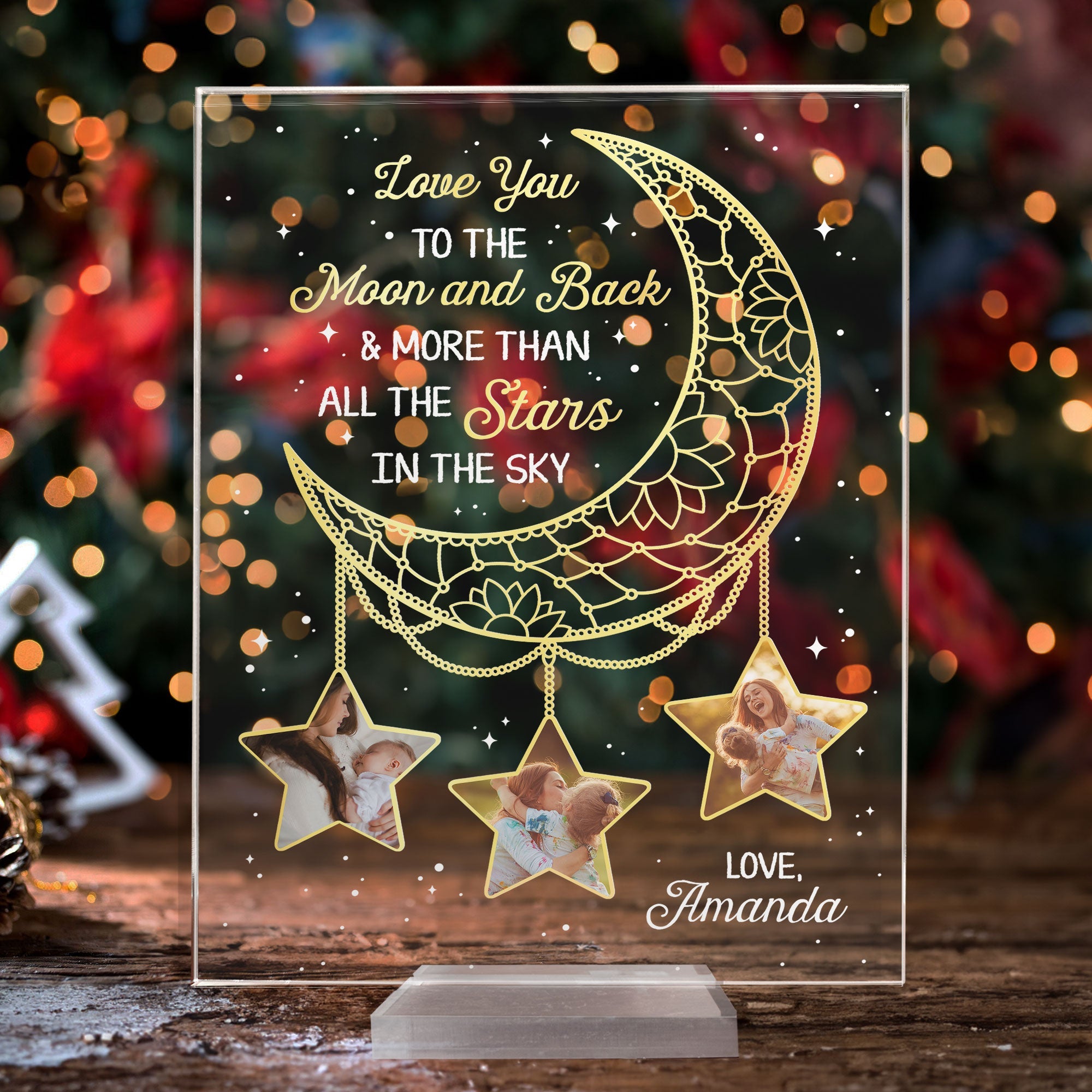 Love You To The Moon And Back - Personalized Acrylic Plaque – Macorner