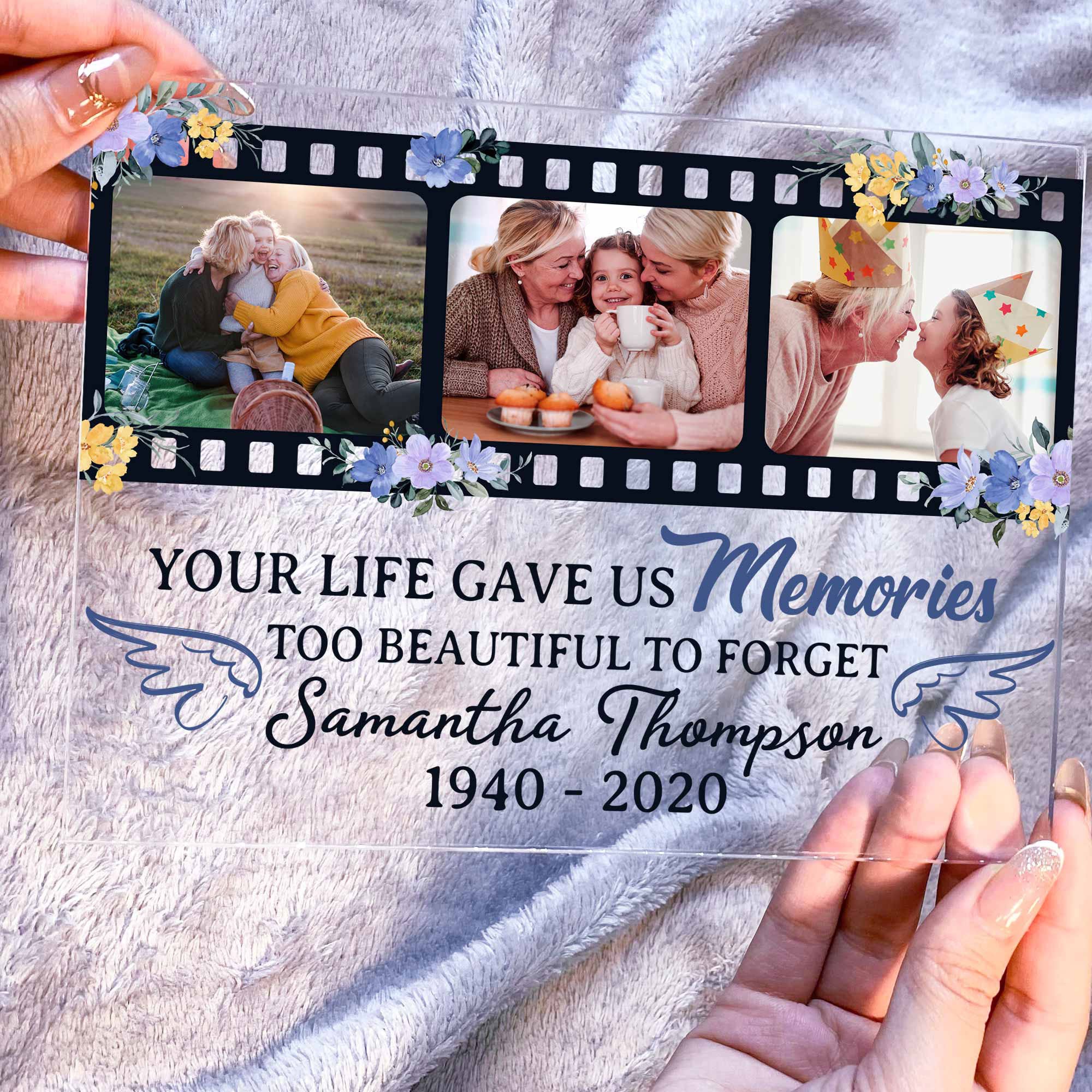Acrylic Plaque For Loss Of Loved Ones – Macorner