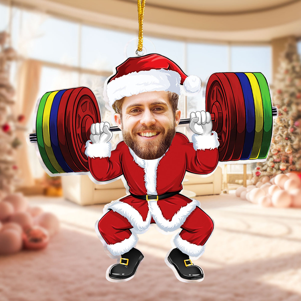 Merry Liftmas - Personalized Gym Photo Ornament – Macorner