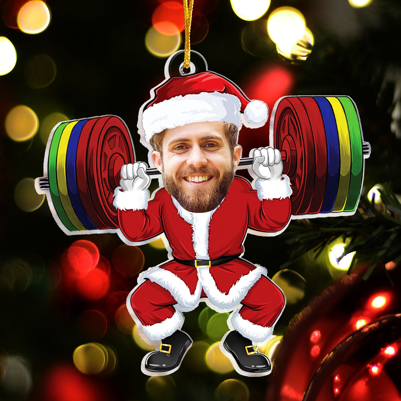 Merry Liftmas - Personalized Gym Photo Ornament – Macorner