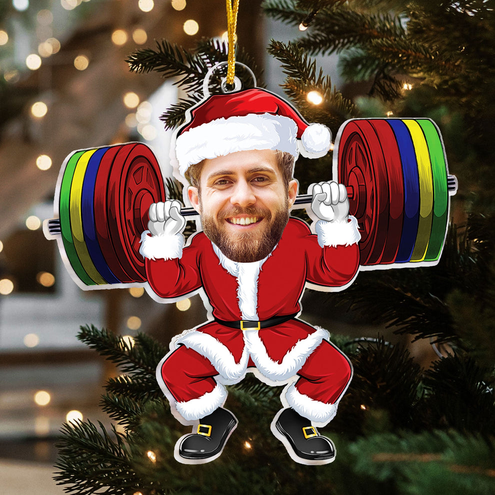 Merry Liftmas - Personalized Gym Photo Ornament – Macorner