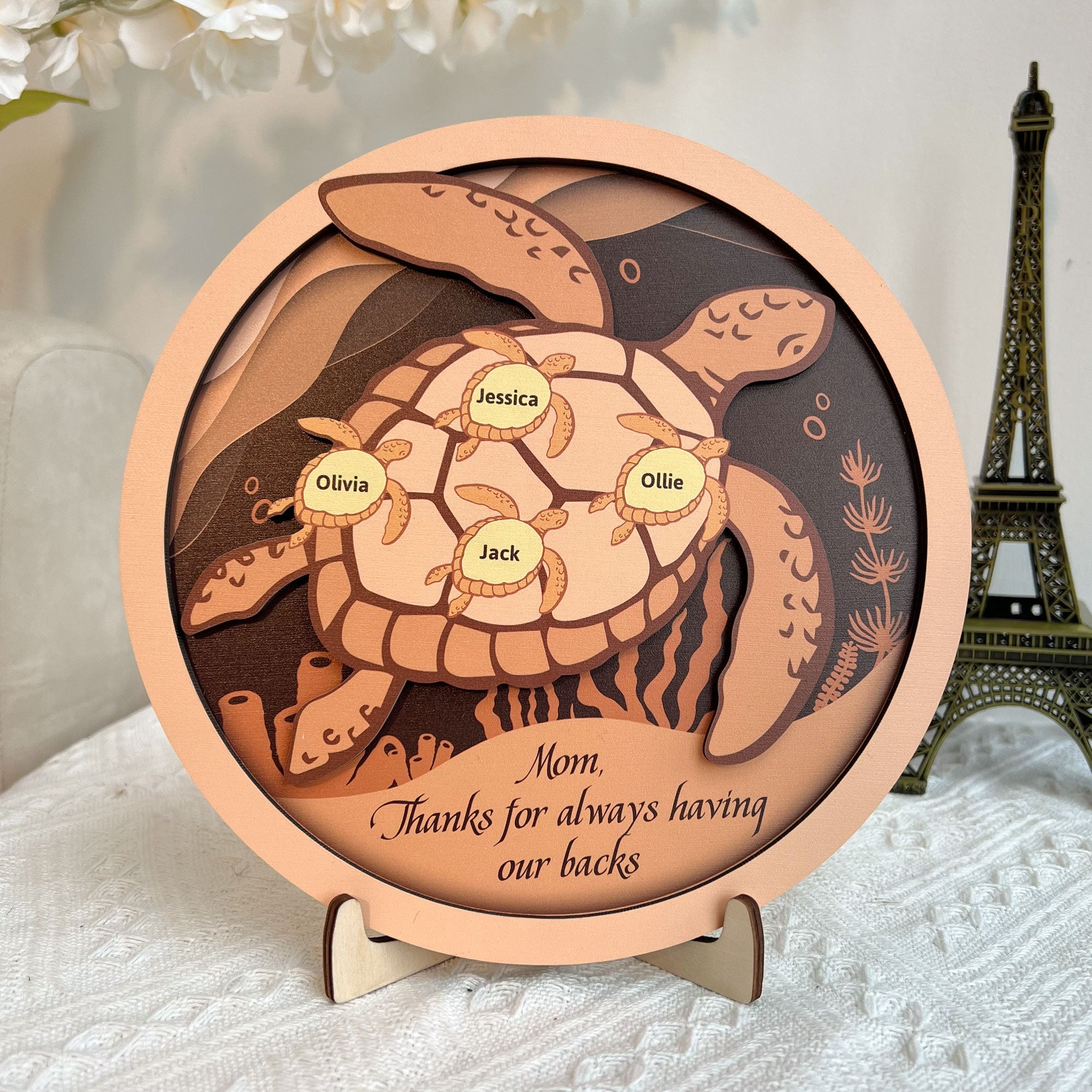 Mom Thanks For Always Having Our Backs Mother'S Day - Personalized ...