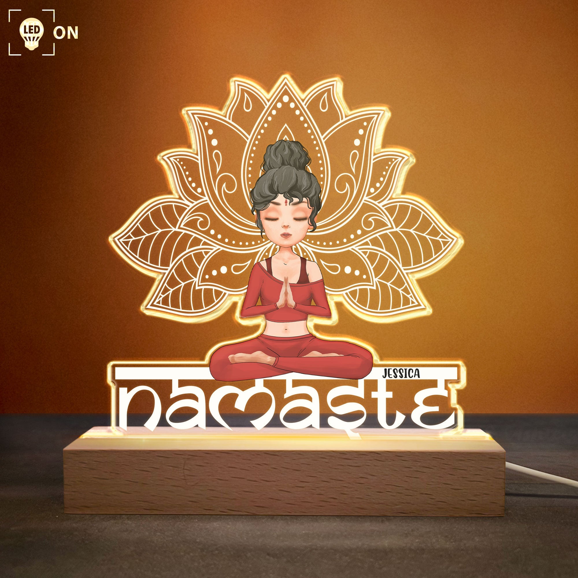Namaste 2 - Personalized LED Light – Macorner