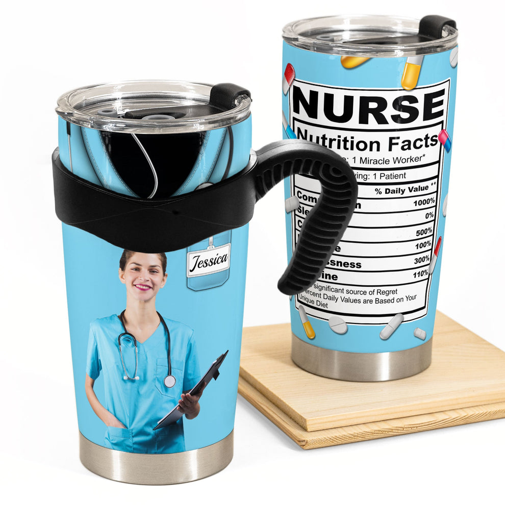 Nurse Nutrition Facts - Personalized Phtoo Tumbler Cup – Macorner