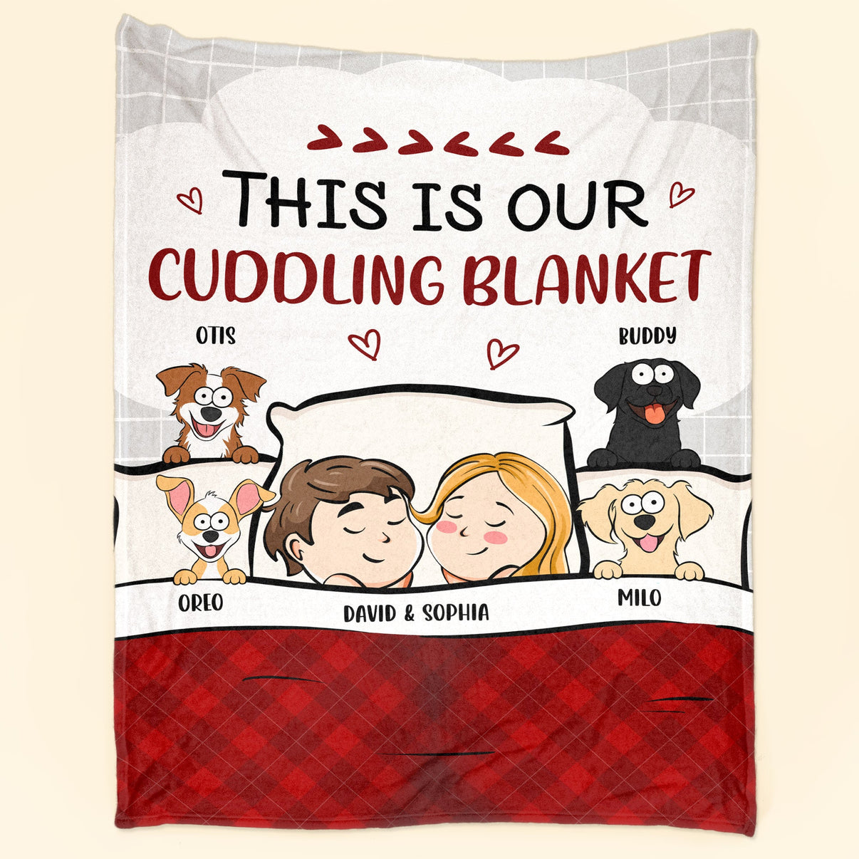 Our Cuddling Blanket - Funny Version - Personalized Blanket – Macorner
