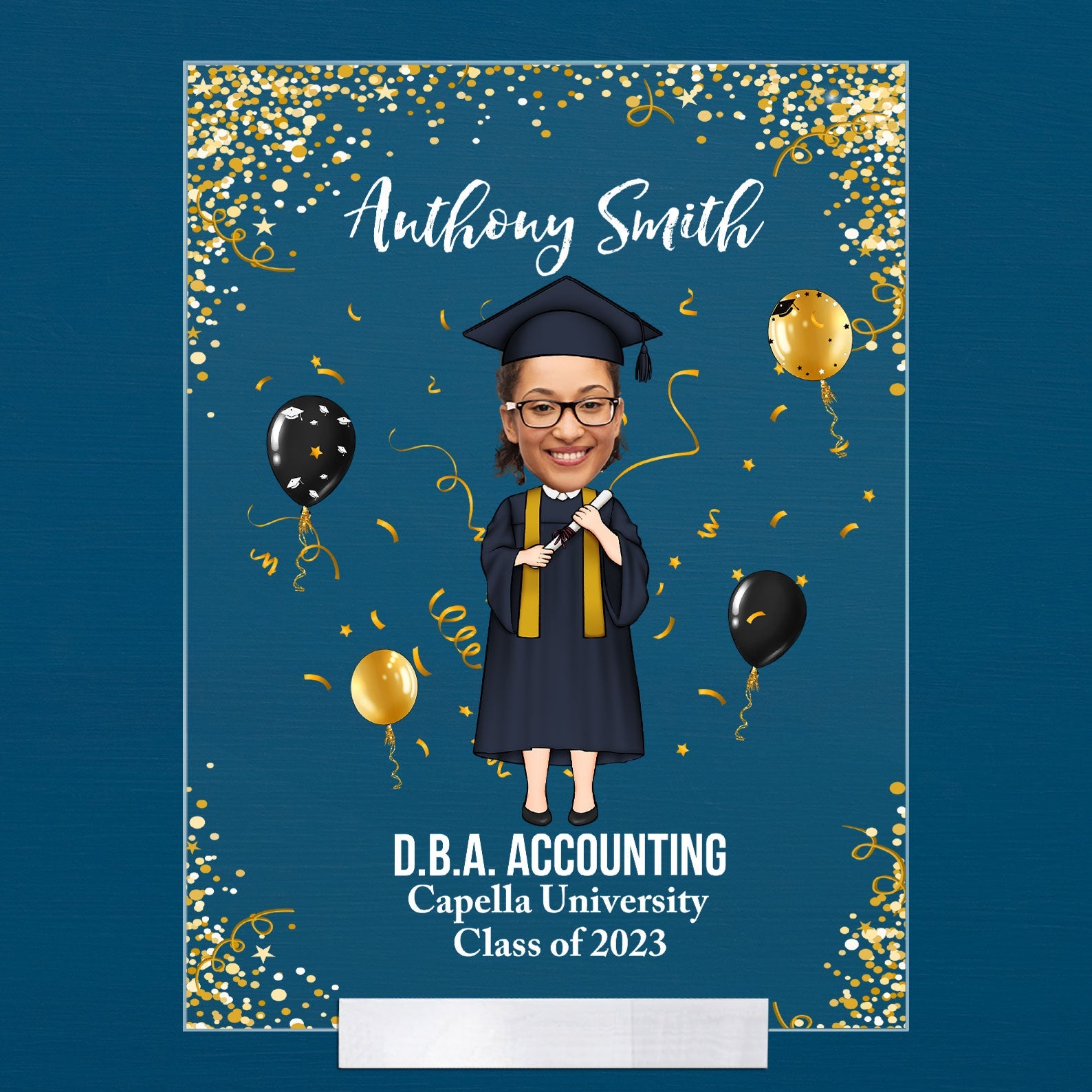 (Photo Inserted) Graduation Appreciation - Personalized Acrylic Plaque ...