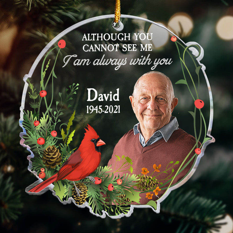 I Am Always With You - Personalized Memorial Photo Ornament – Macorner