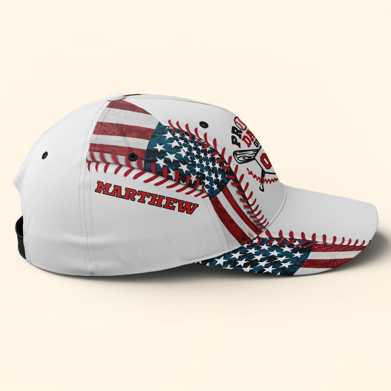 Proud Dad Of A Baseball Player - Personalized Classic Cap – Macorner