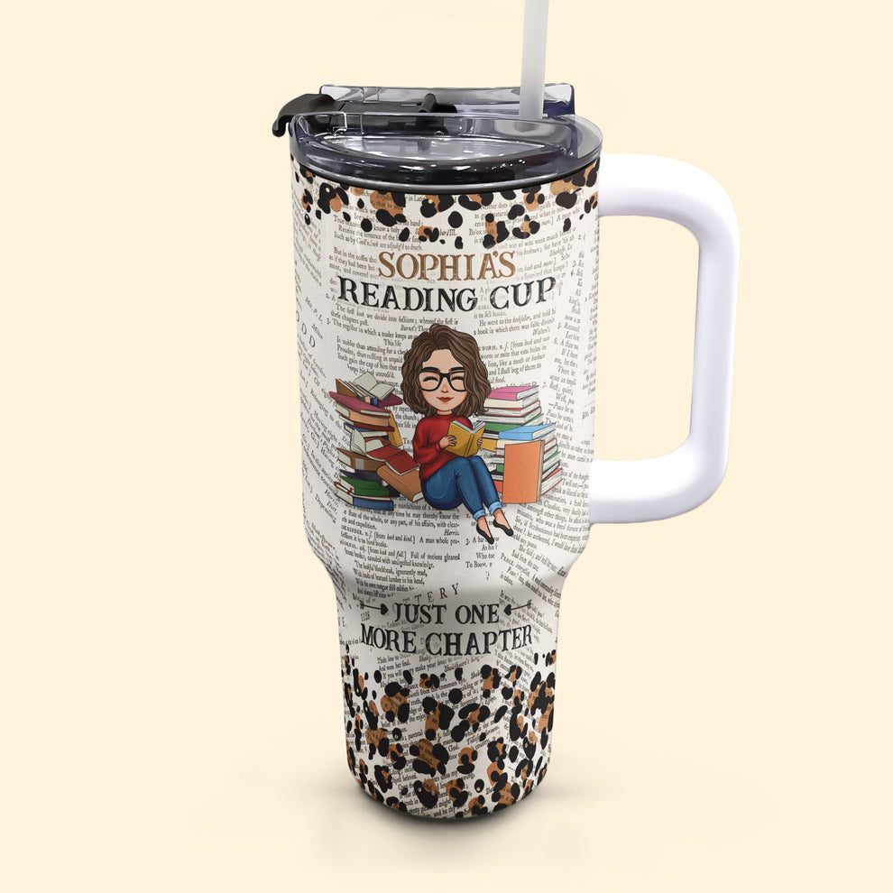 Reading Cup - Personalized 40oz Tumbler With Straw – Macorner