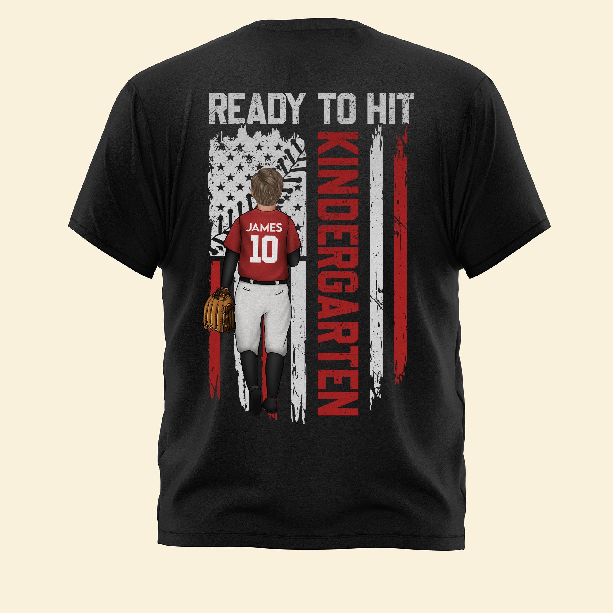 Ready To Hit School- Personalized Back Printed Shirt – Macorner