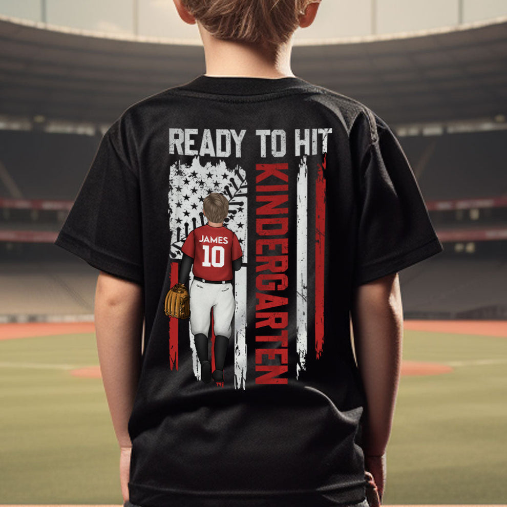 Ready To Hit School- Personalized Back Printed Shirt – Macorner