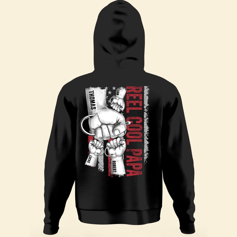 Reel Cool Papa, Grandpa - Personalized Back Printed Shirt – Macorner