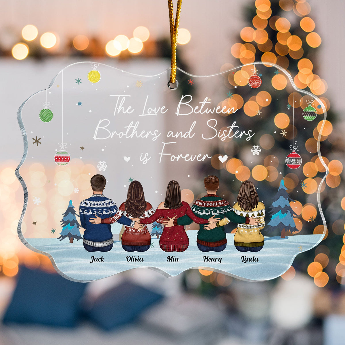 The Love Between Brother And Sister Is Forever - Personalized Acrylic ...