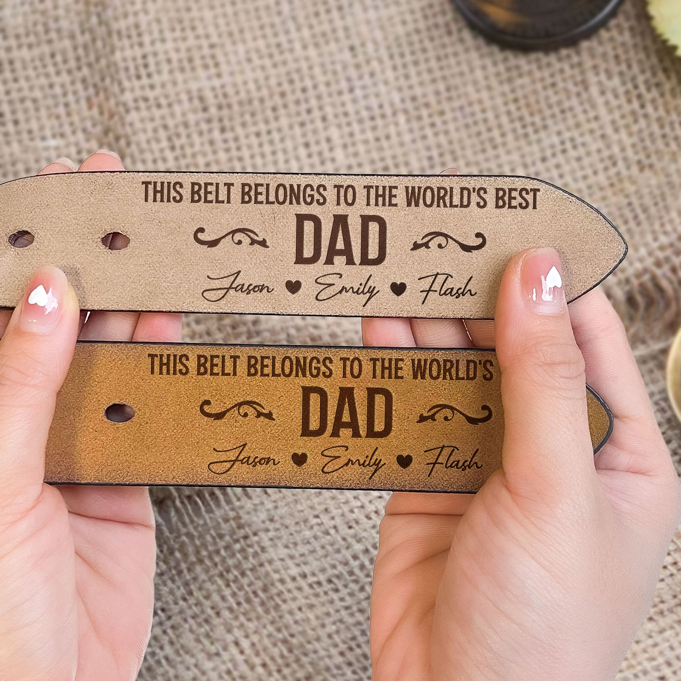 This Belt Belongs To The World's Best Dad - Personalized Engraved ...