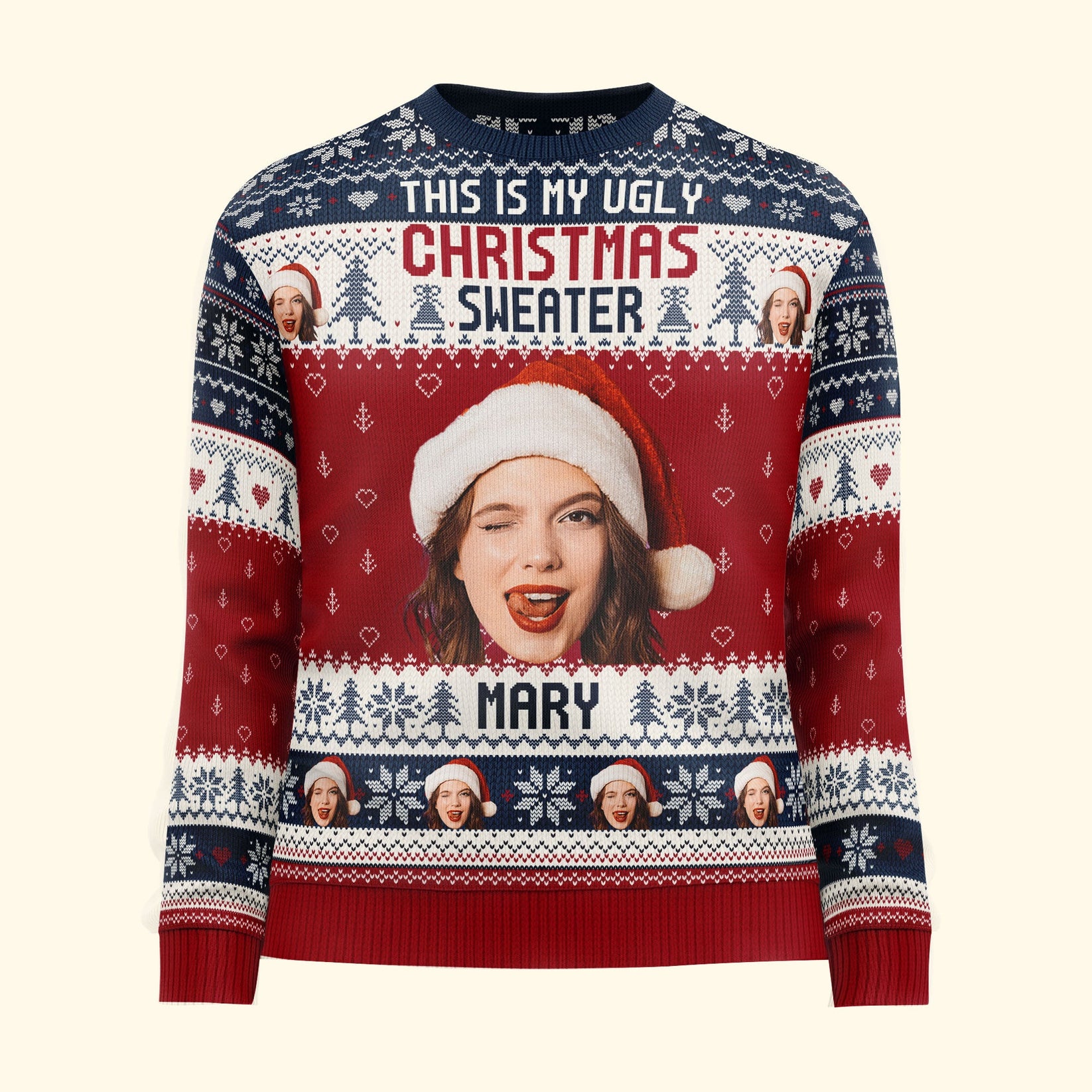 This Is My Ugly Christmas Sweater New Version - Personalized Photo Ugly ...