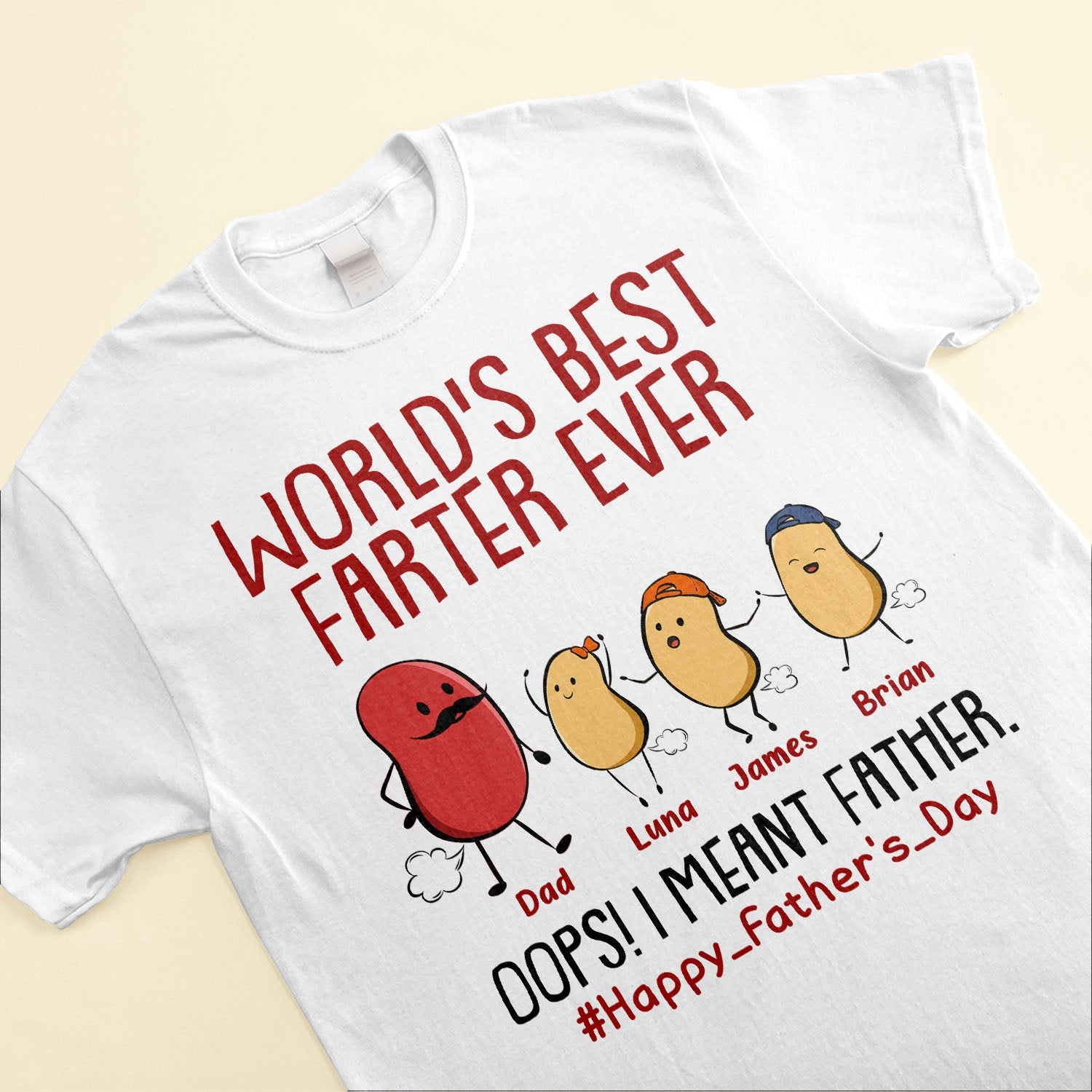 World's Best Farter Ever I Mean Father Funny - Personalized Shirt ...