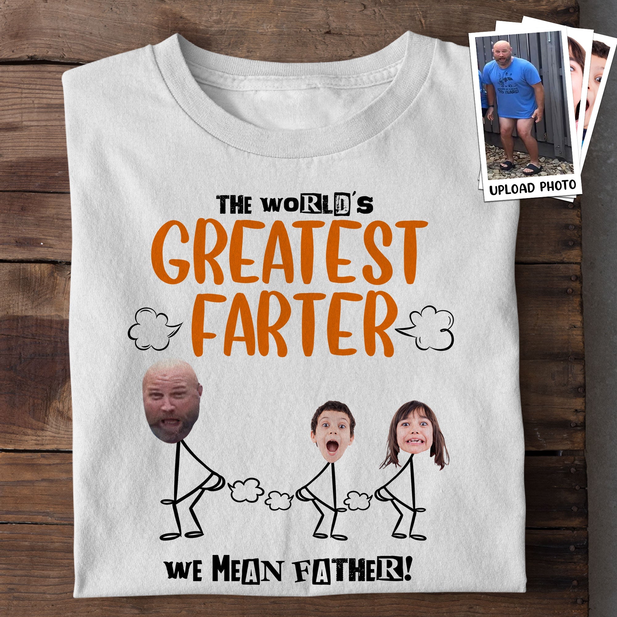 World's Best Farter Ever - Personalized Photo Shirt – Macorner