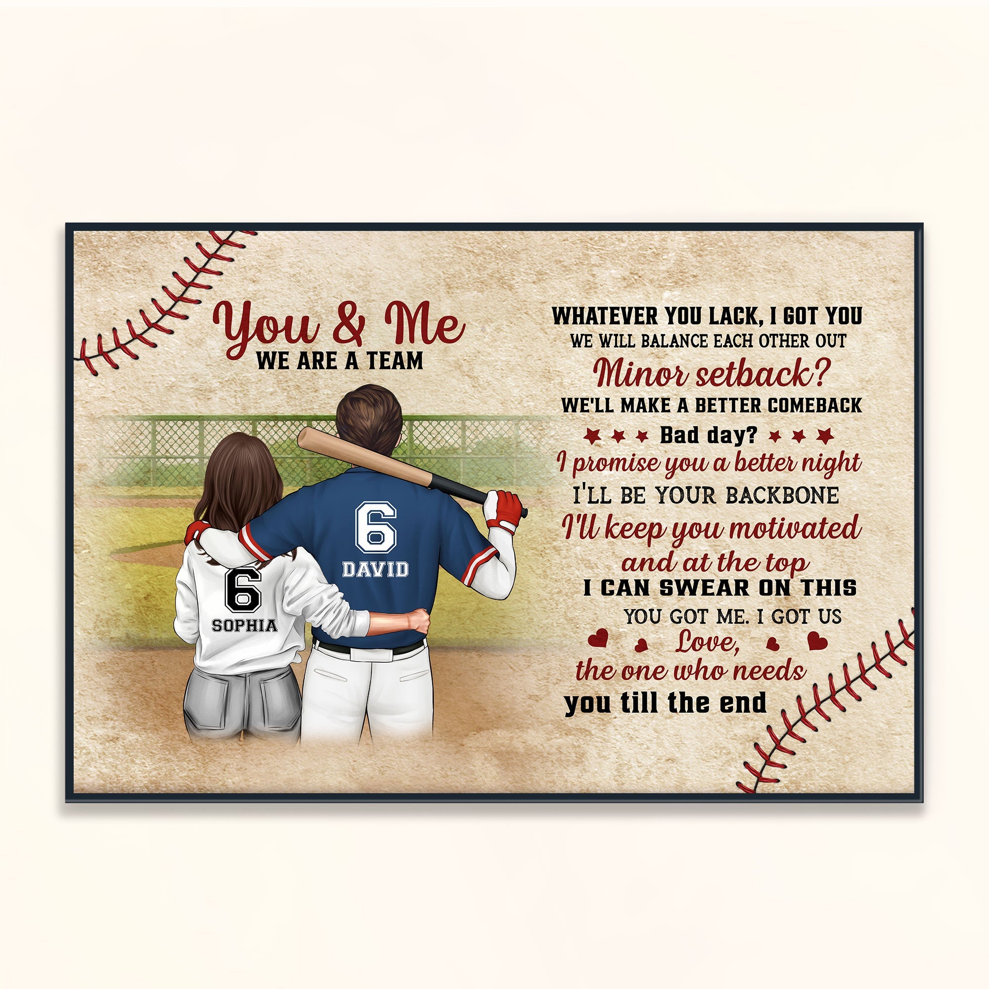 You Got Me I Got Us - Personalized Poster/Wrapped Canvas – Macorner