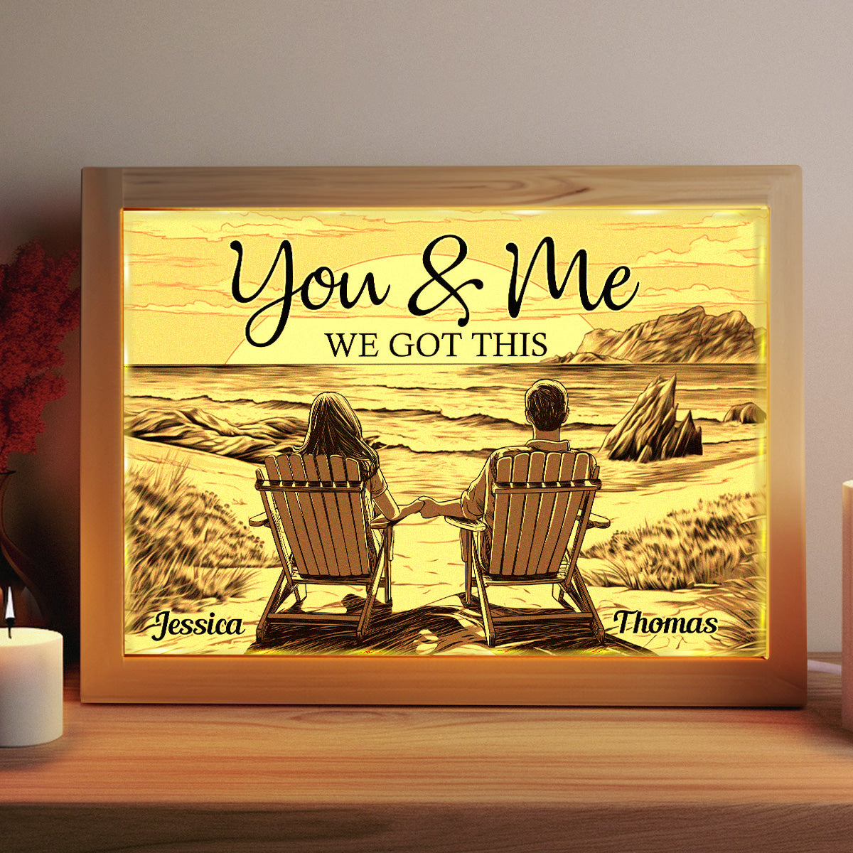 You & Me We Got This - Personalized Frame Light Box – Macorner