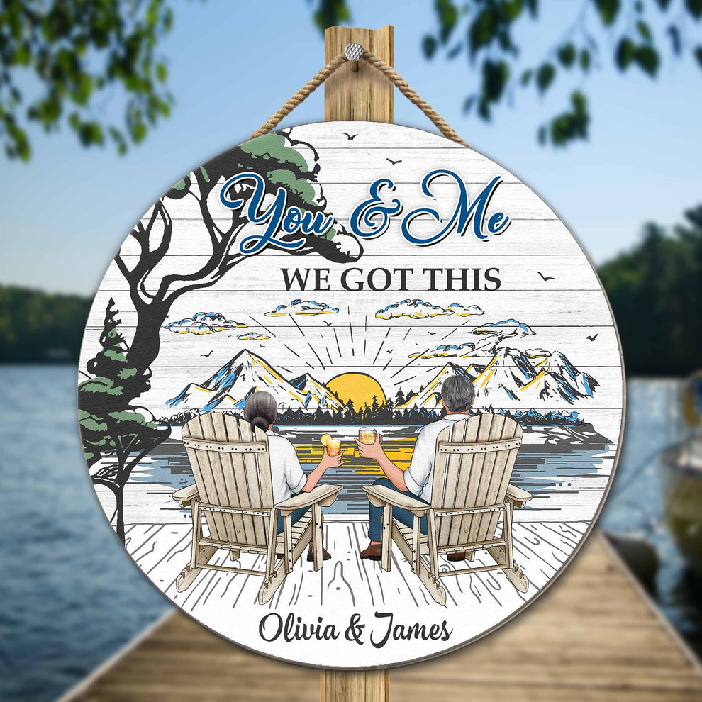 You & Me We Got This - Personalized Wood Sign – Macorner