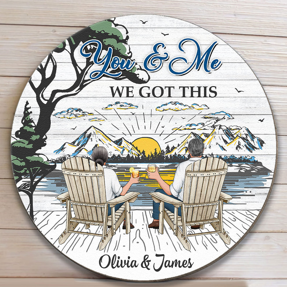You & Me We Got This - Personalized Wood Sign – Macorner