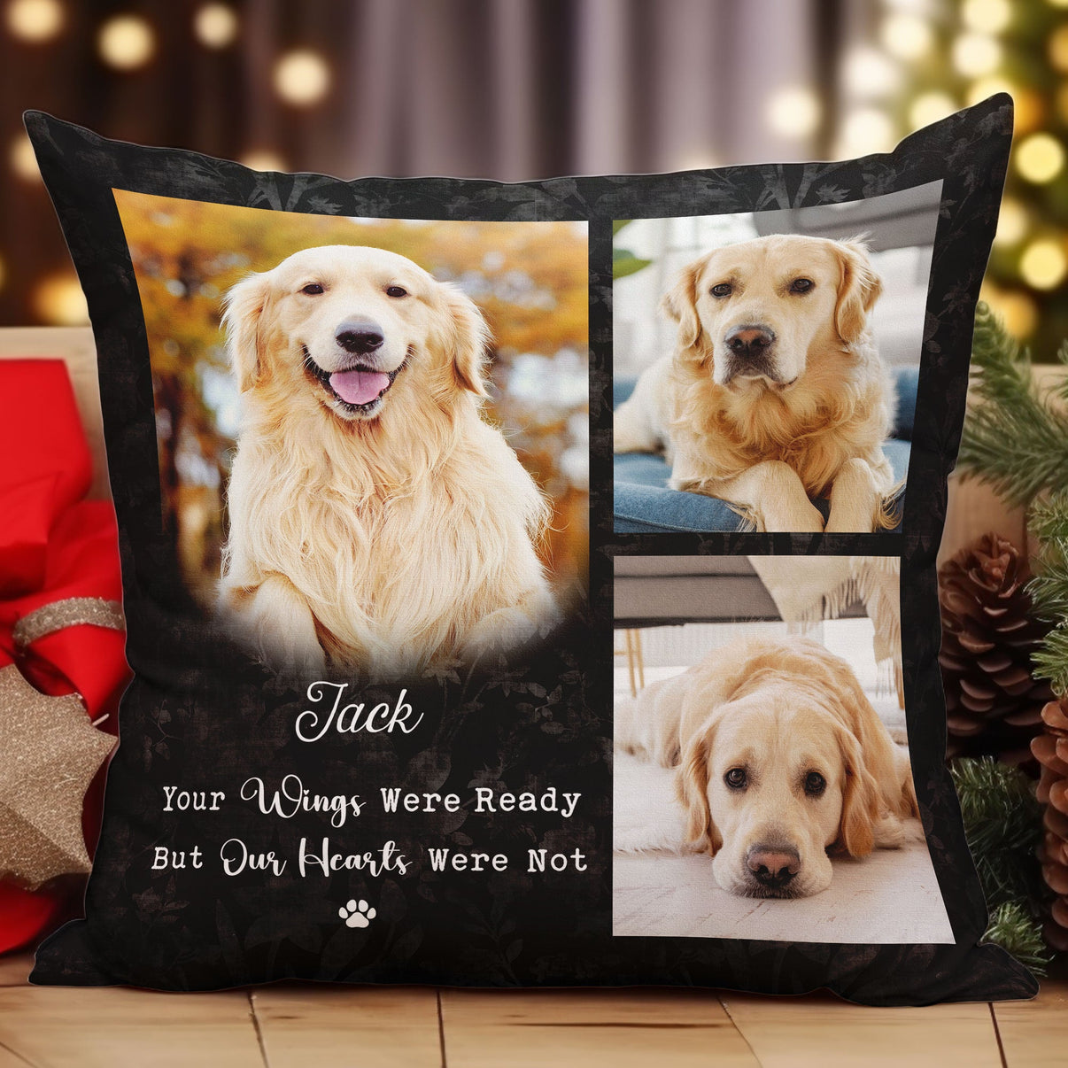 Your Wings Were Ready But Our Hearts Were Not - Personalized Photo Pil ...