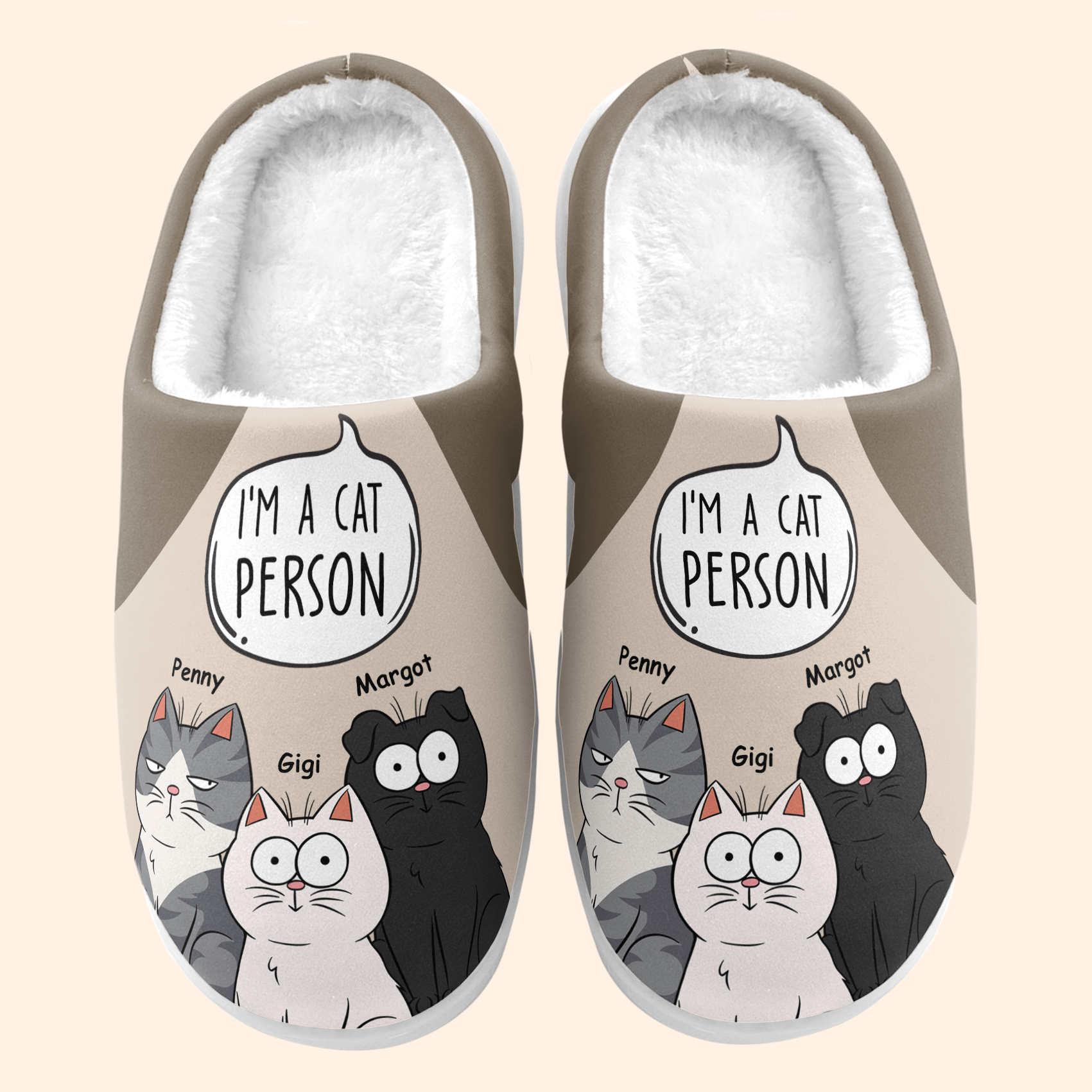 Cat Person - Personalized Slippers – Macorner