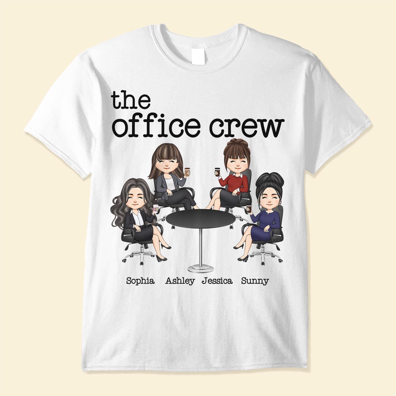 The Office Crew - Personalized Shirt - Birthday Gift For Colleagues, E ...